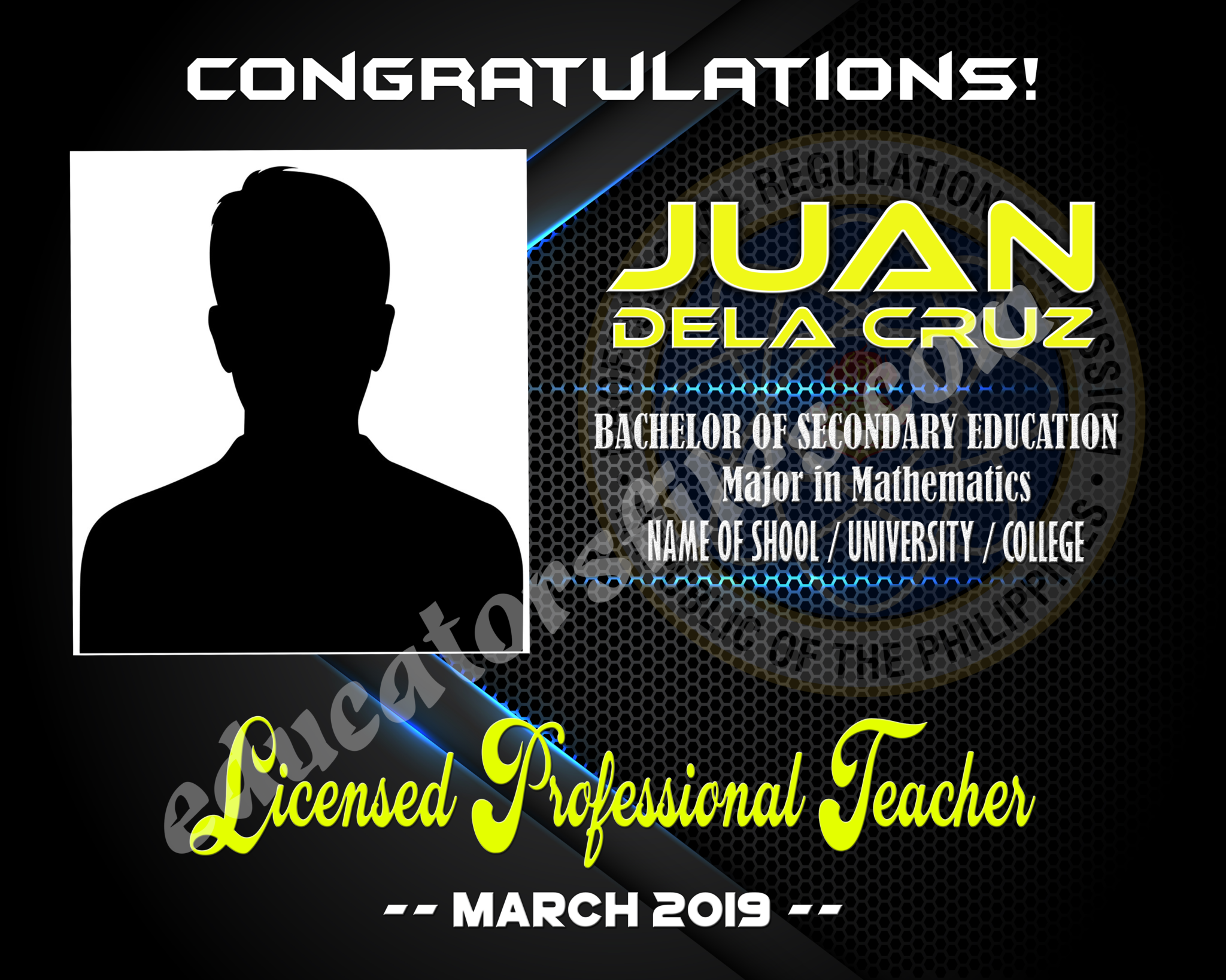 LET Passers Tarpaulin Layout 2019 » Educators' Files