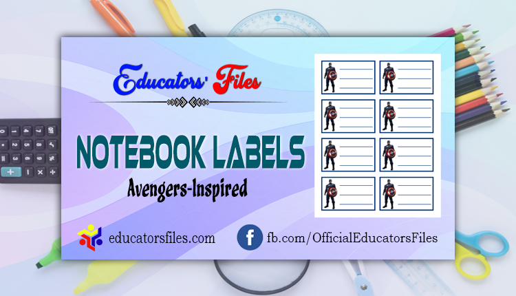 Notebook Labels (Avengers-Inspired) » Educators' Files