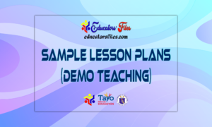 Lesson Plan for Demonstration Teaching (Samples) » Educators' Files