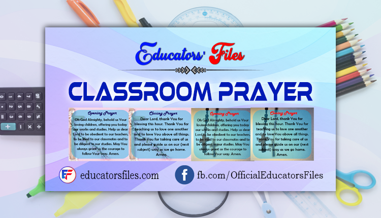 Classroom Prayer (Ready to Print) » Educators' Files