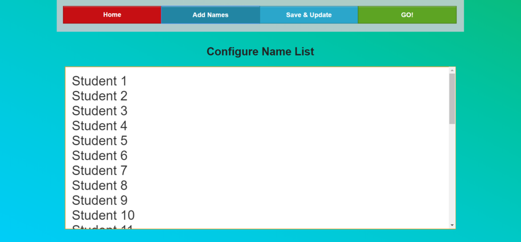 EF Random Name Selector » Educators' Files