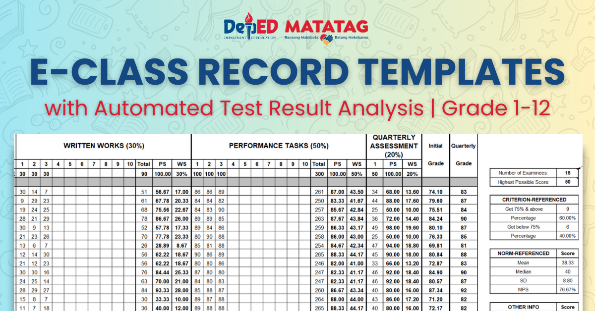 MATATAG E-Class Record Curriculum with Automated MPS » Educators' Files