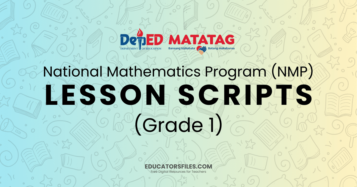 NMP Lesson Scripts Grade 1 » Educators' Files