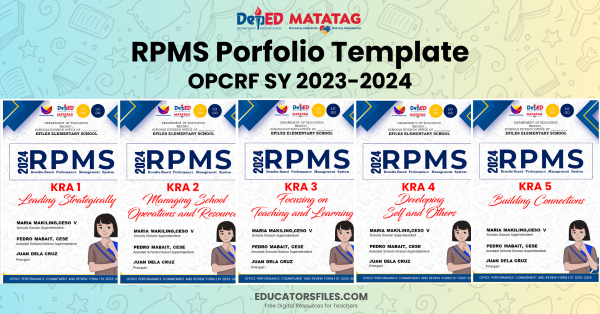 RPMS Portfolio Template for School Heads (SY 2023-2024) » Educators' Files