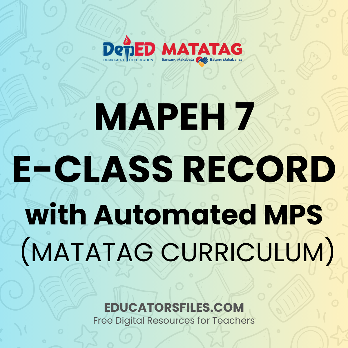MAPEH 7 E-Class Record MATATAG Curriculum With Automated MPS
